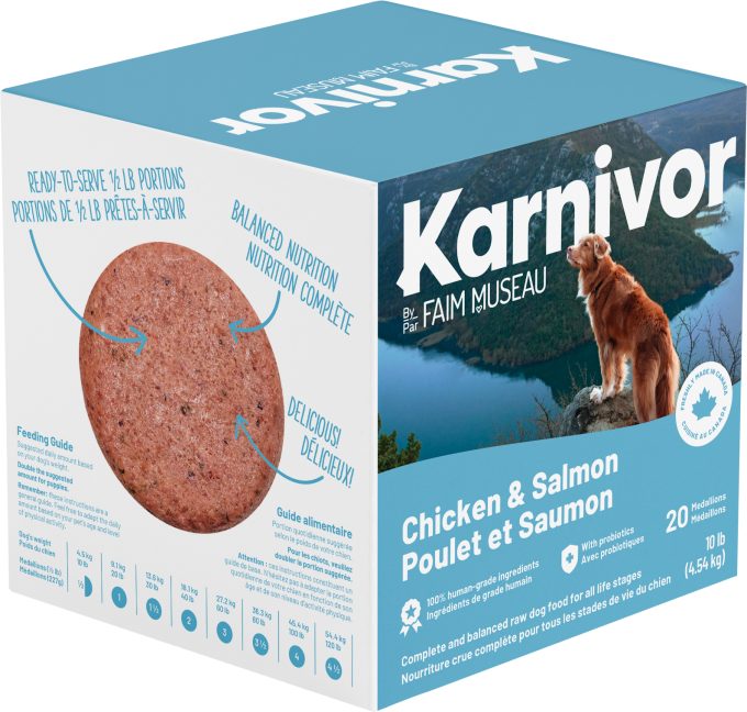 Poulet & Saumon 10 lb - Faim Museau